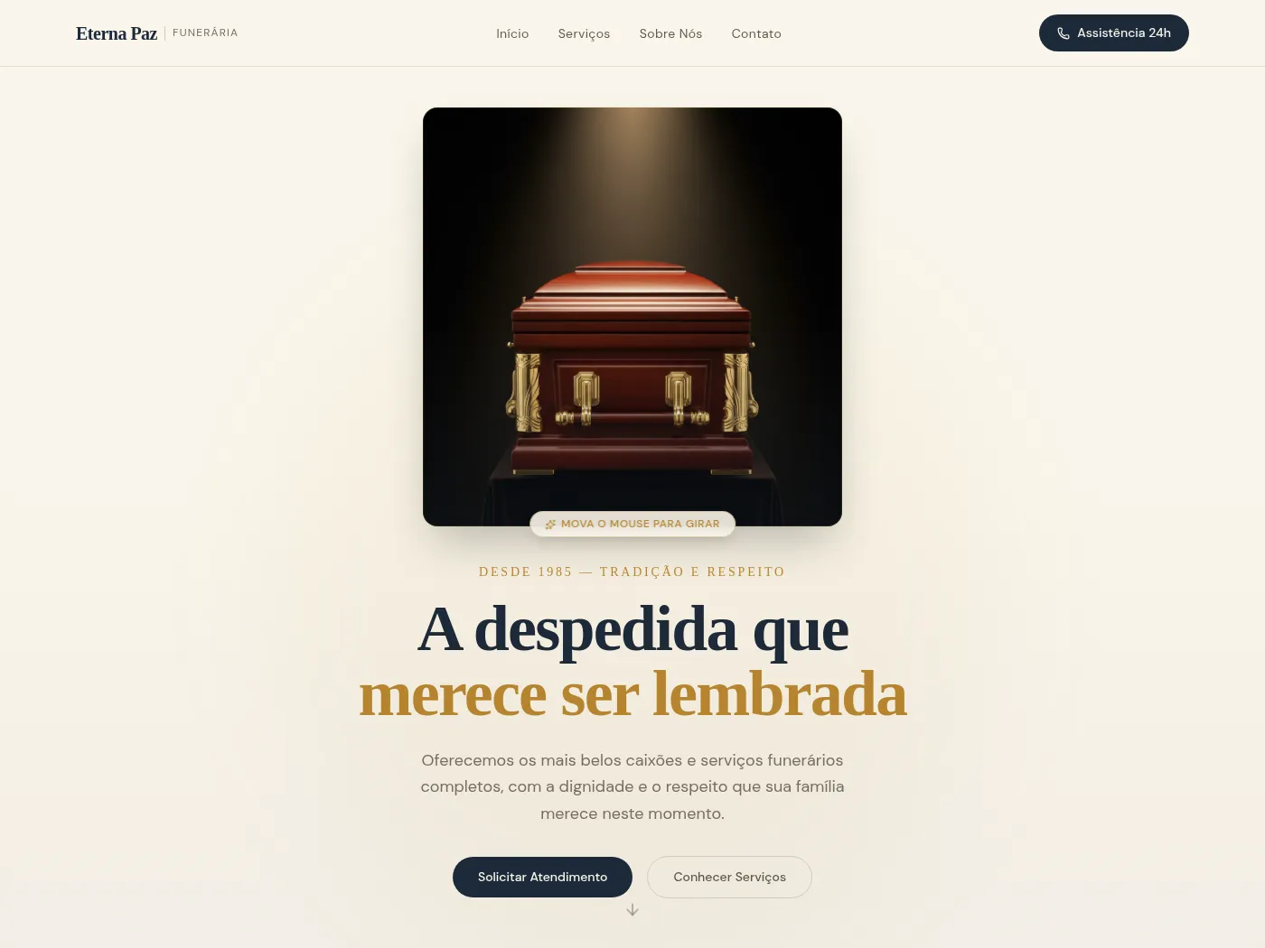Attractive Funeral Webfront
