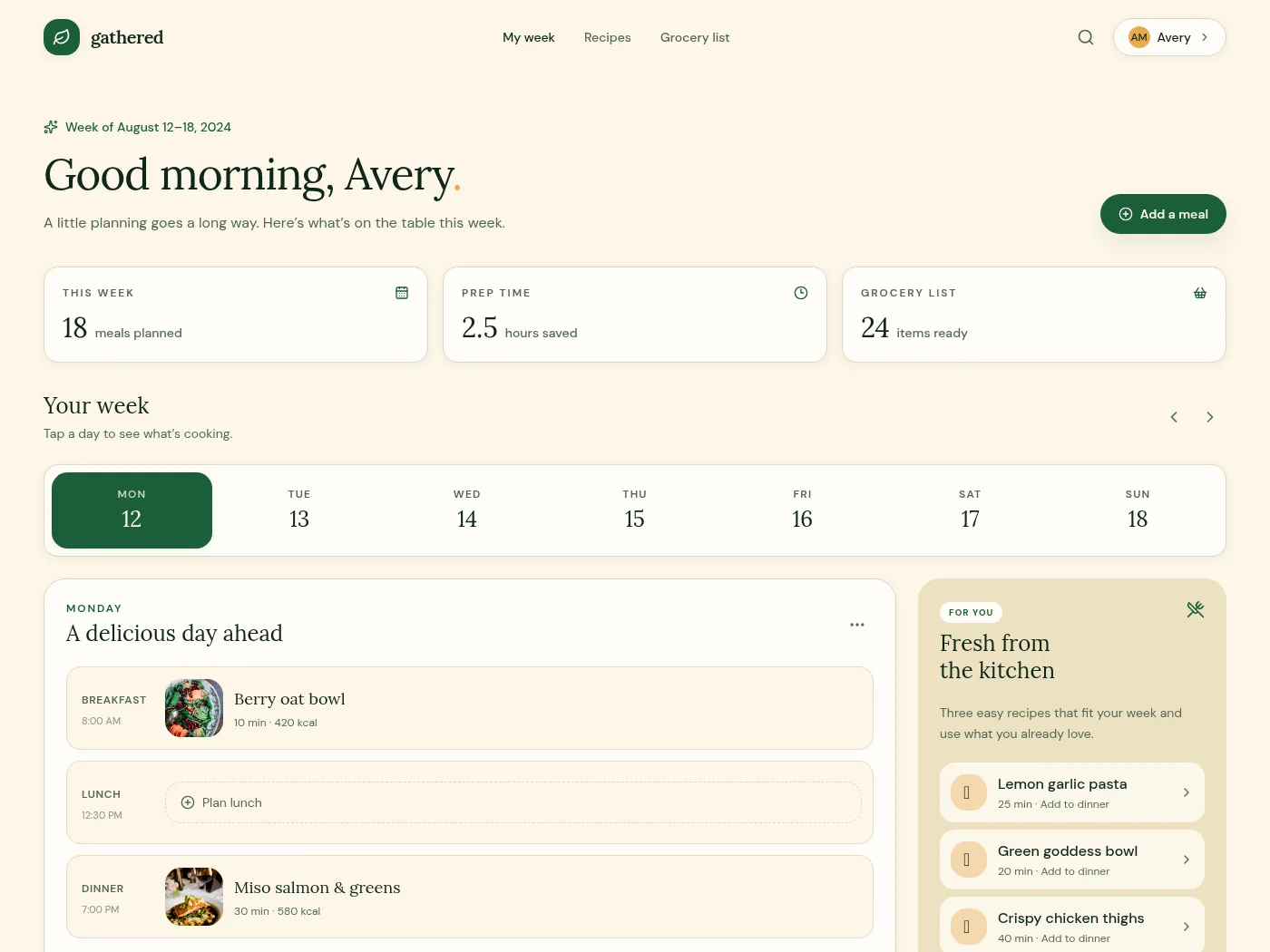Smart Meal Planner