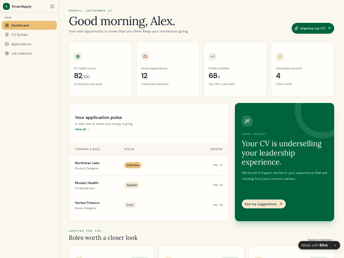 SmartApply AI CV Builder