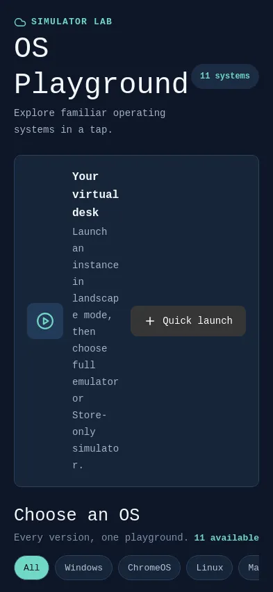 OS Simulator Playground