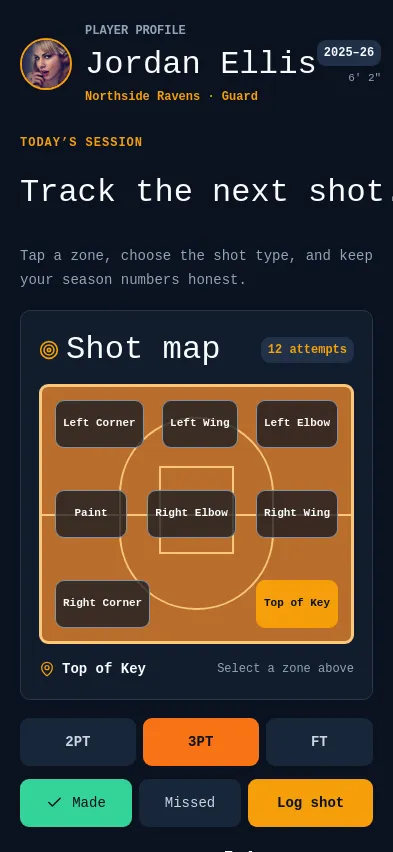 HoopStats Tracker