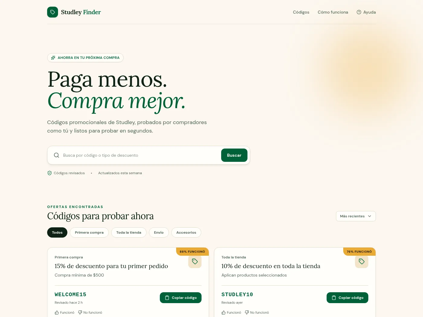 Studley Promo Finder