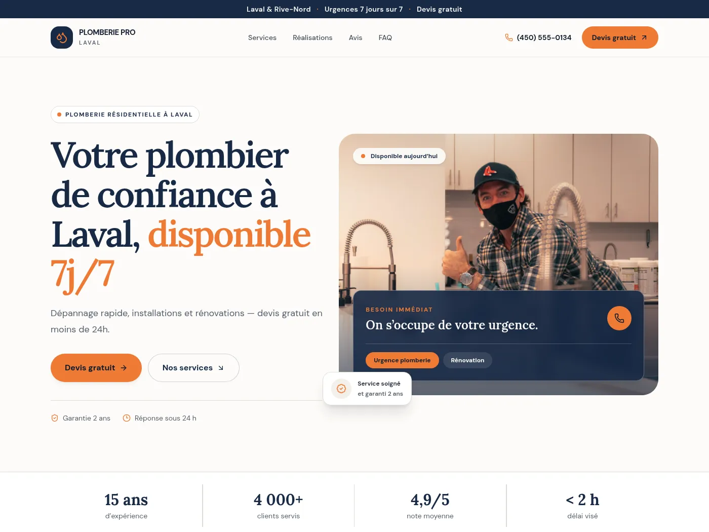 Plomberie Pro Laval Web