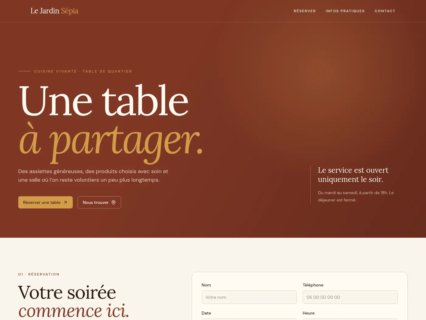 Restaurant Info Hub