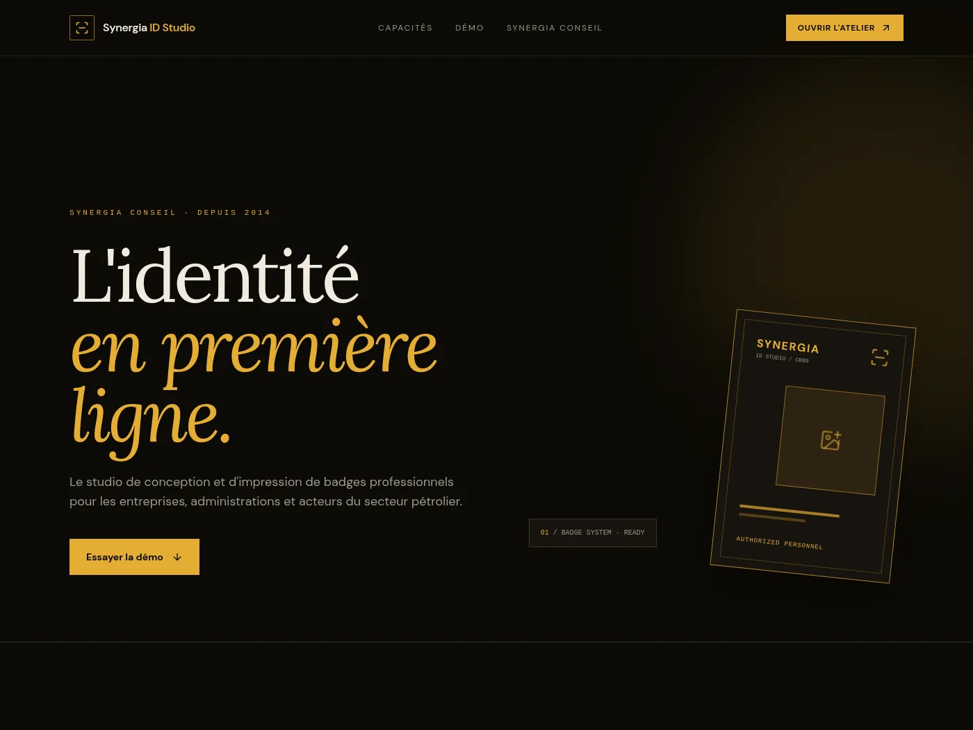 Synergia ID Studio Web