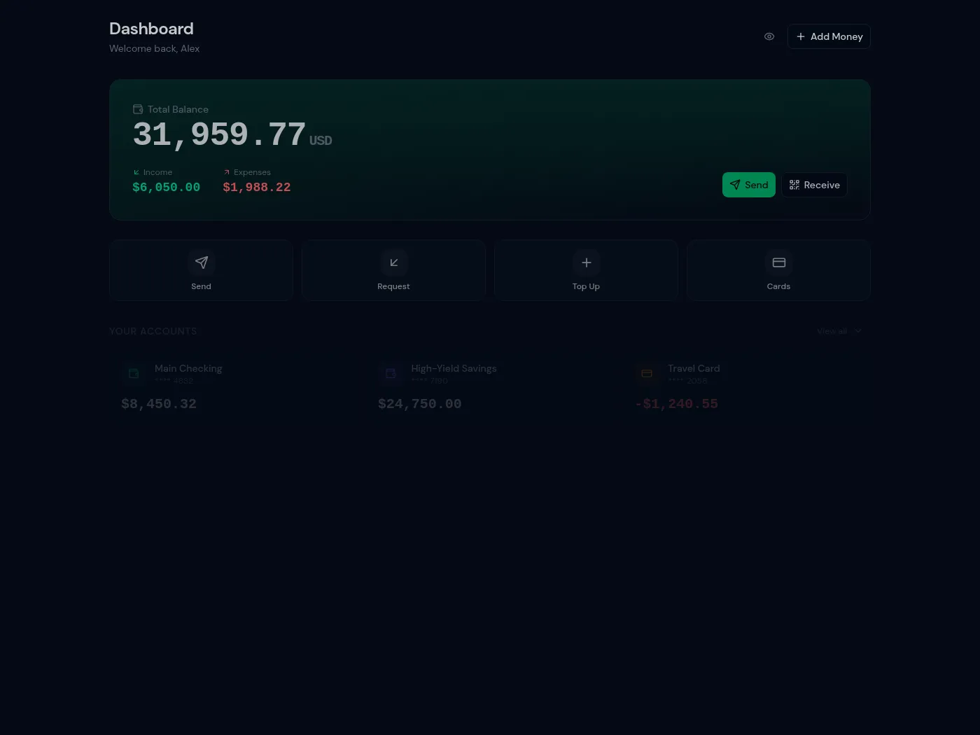 Wallet Web App