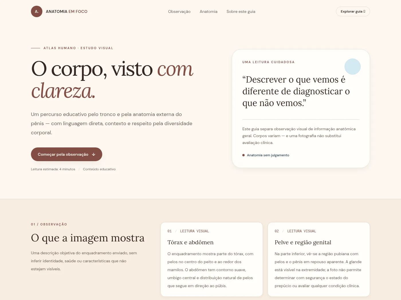 Corpo & Anatomia Detalhada
