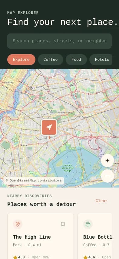 Map Explorer Mobile