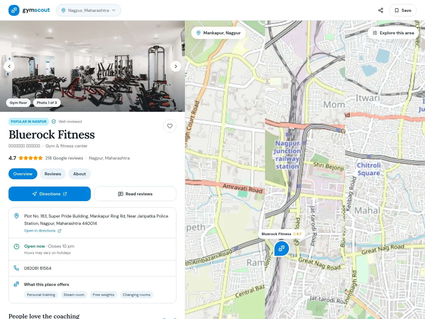 Gym Finder Portal