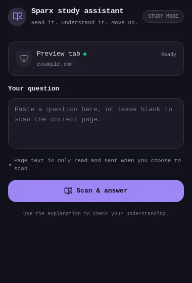 Sparx AI Answer Assistant