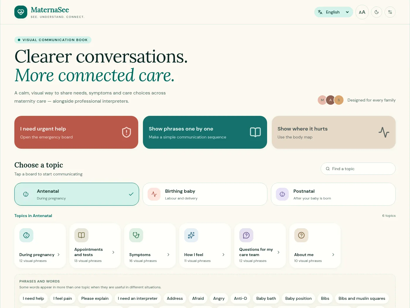 MaternaSee Visual Maternity App