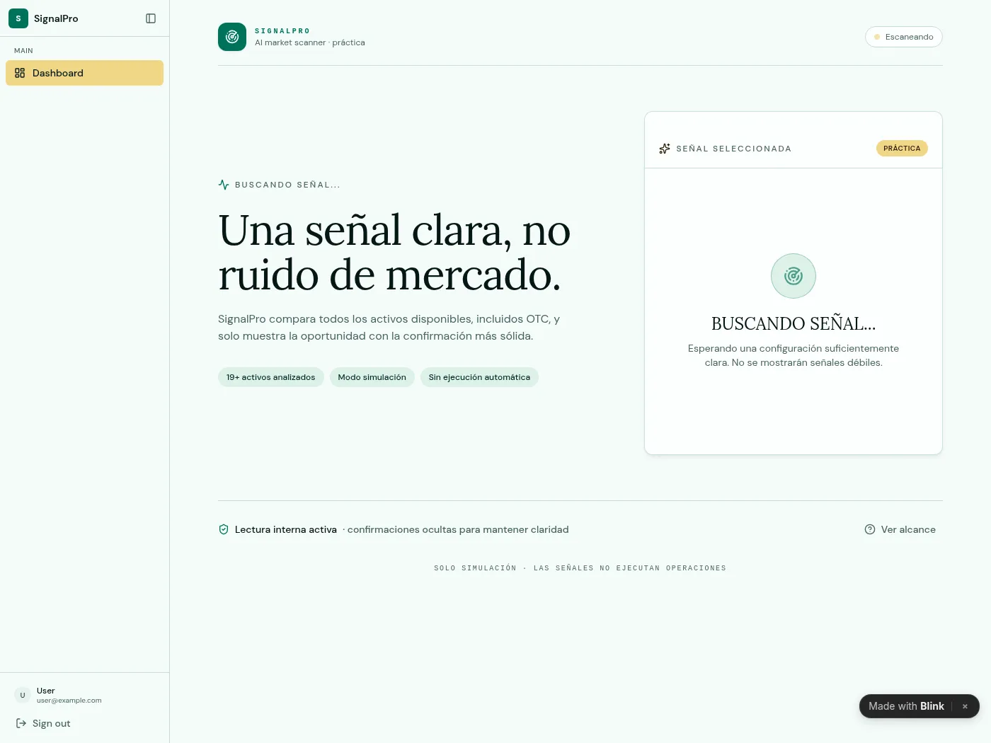 SignalPro AI Scanner