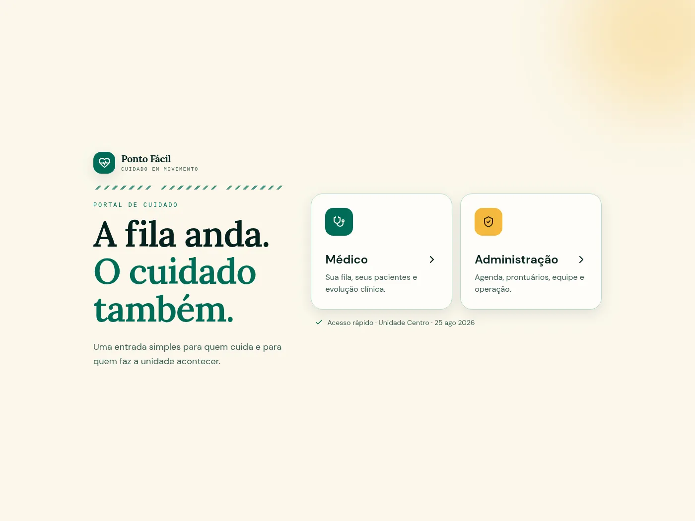 Ponto Fácil Healthcare Portal