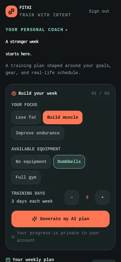 FitAI Workout Coach