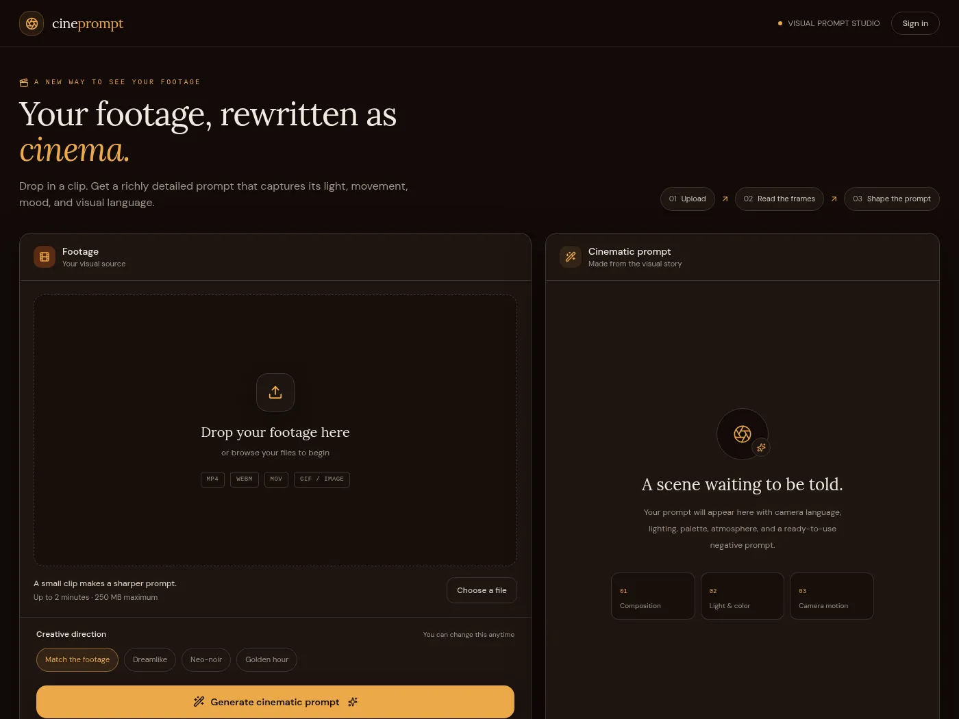 CinePrompt Generator