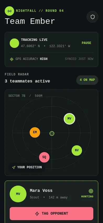 LarpChase Tracker
