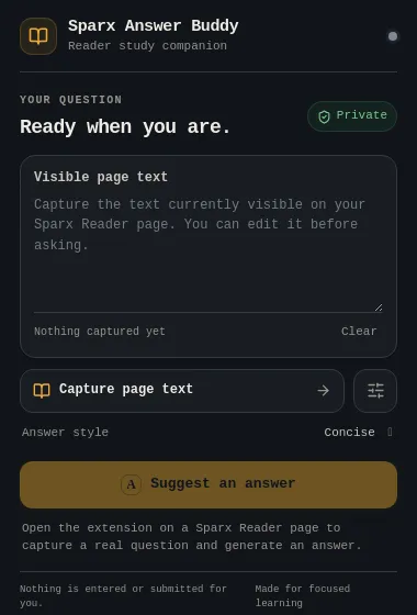 Sparx AI Answer Buddy