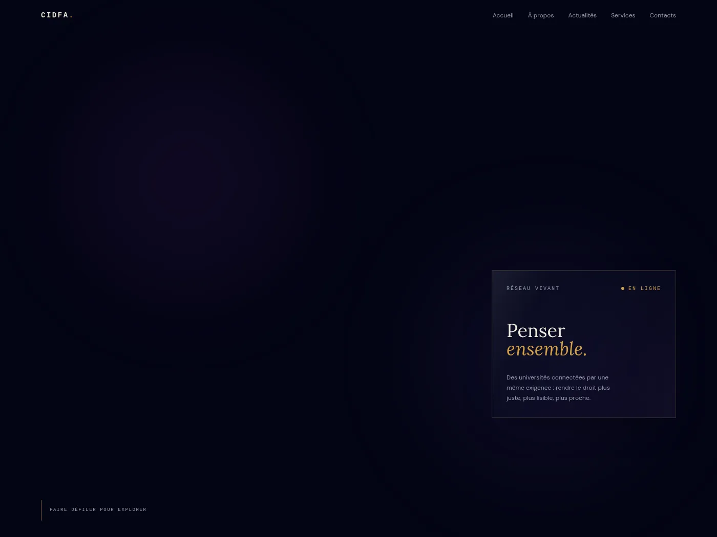 Cidfa 3D Immersive Site