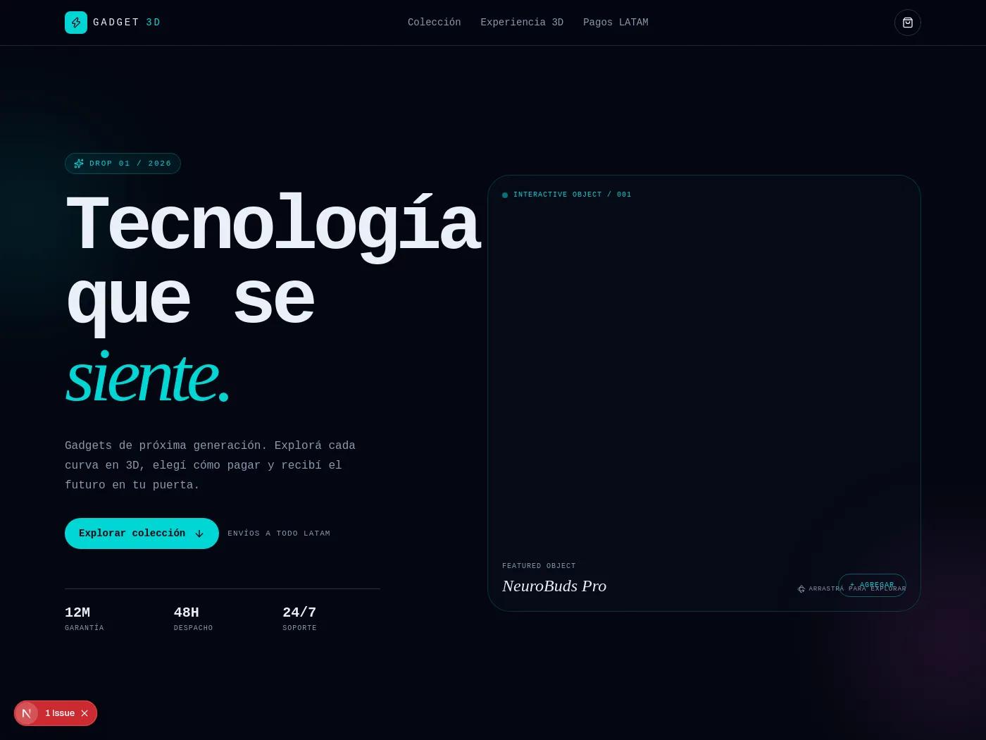Gadget3D E-Commerce