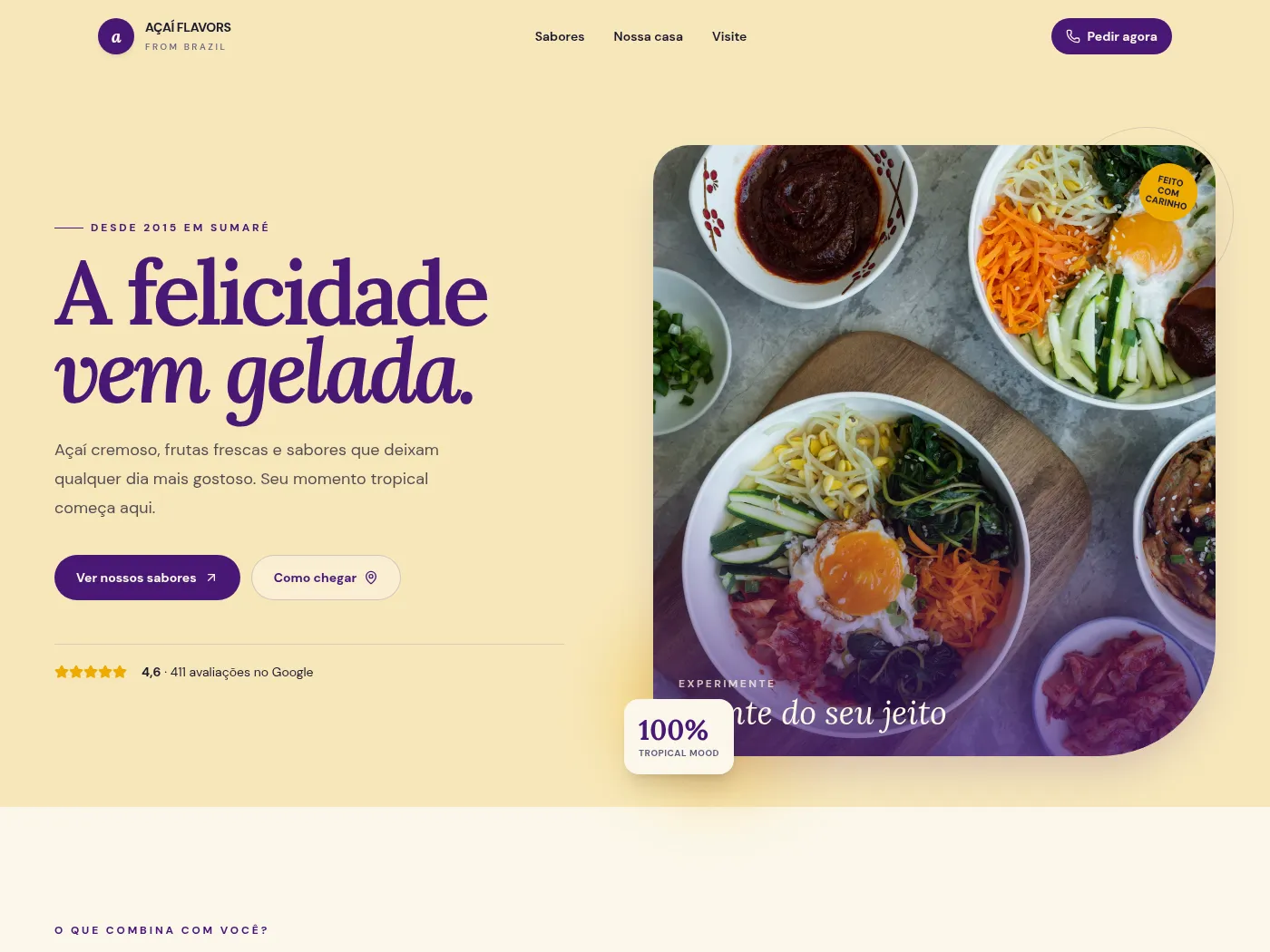 Açaí Flavors Brazil Site
