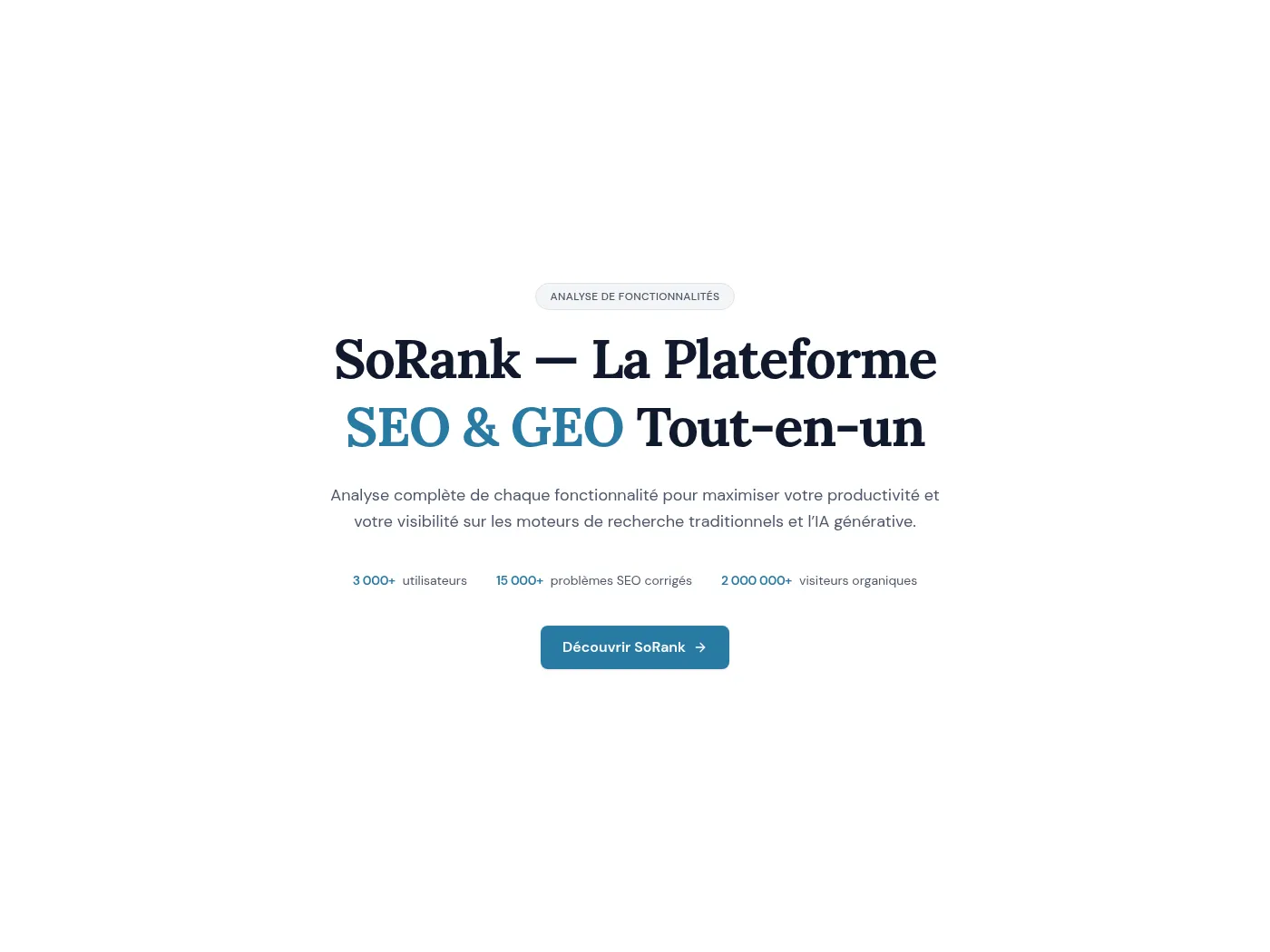 SoRank Analyzer