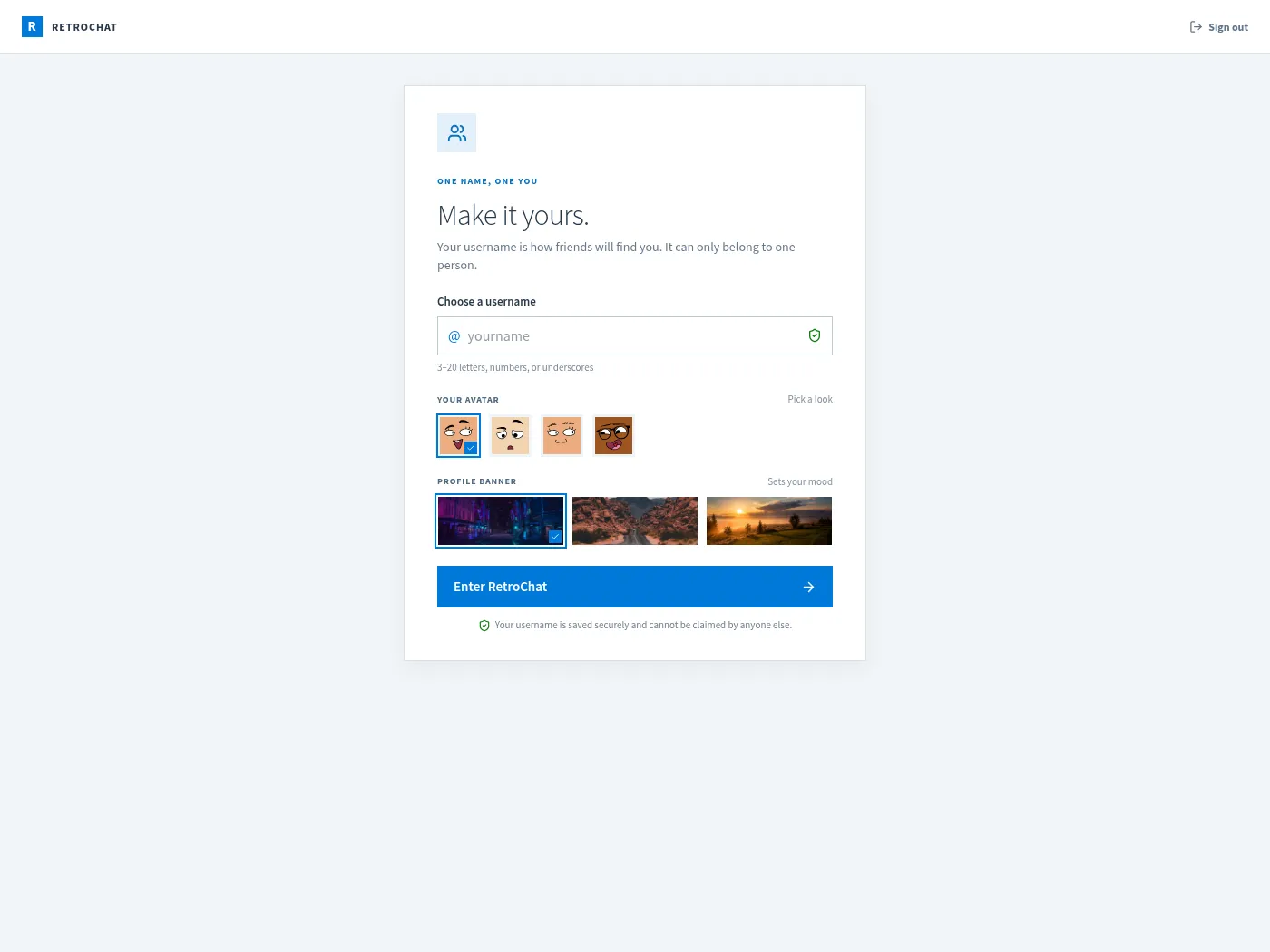 RetroChat Social