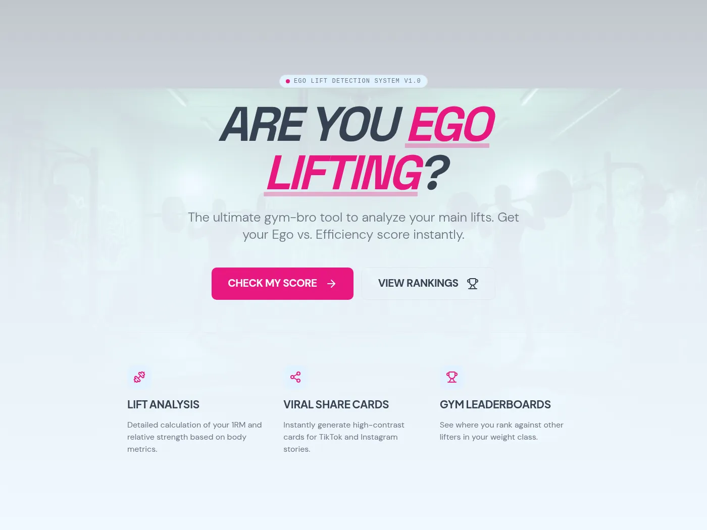 Ego Lifter Analyzer