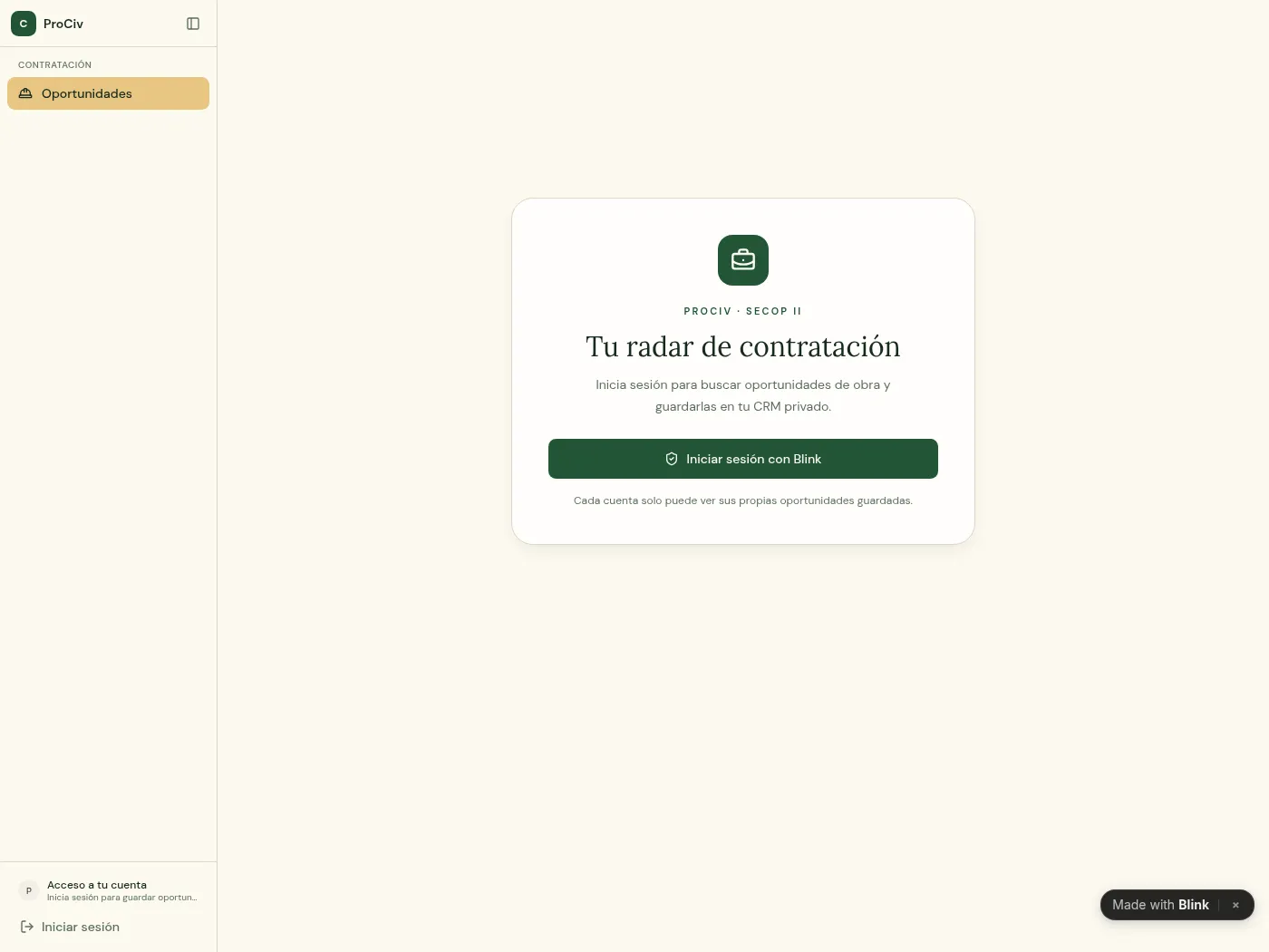 ProCiv Contratación Inteligente