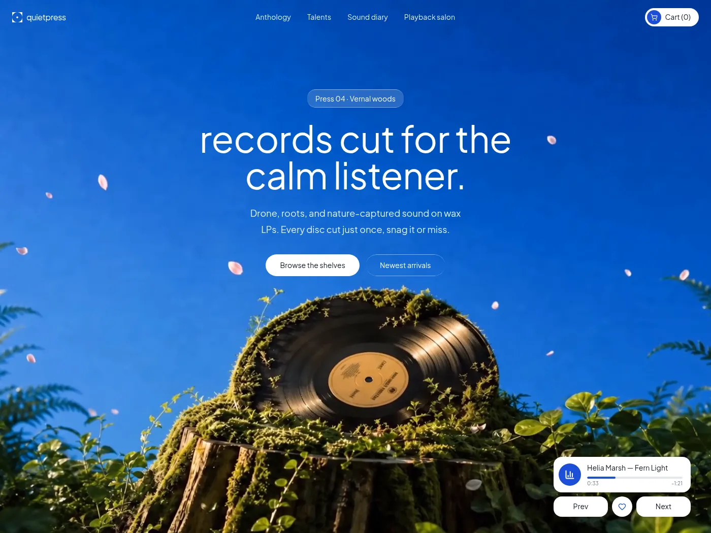 Quietpress Vinyl Hero