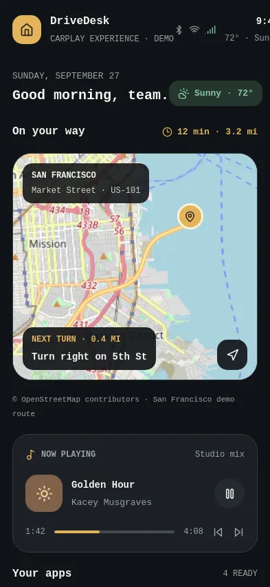 CarPlay Simulator Pro