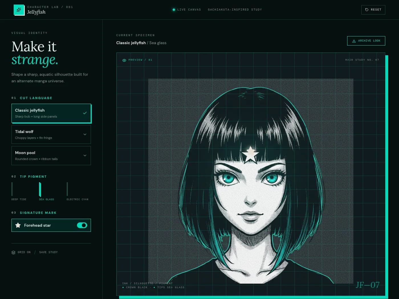 Jellyfish Hair Visualizer