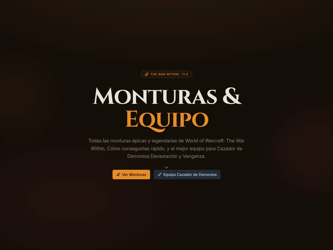 Warcraft Mounts & Gear Guide