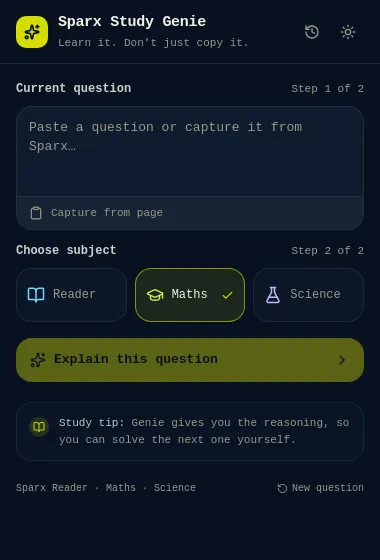 Sparx Study Genie Extension