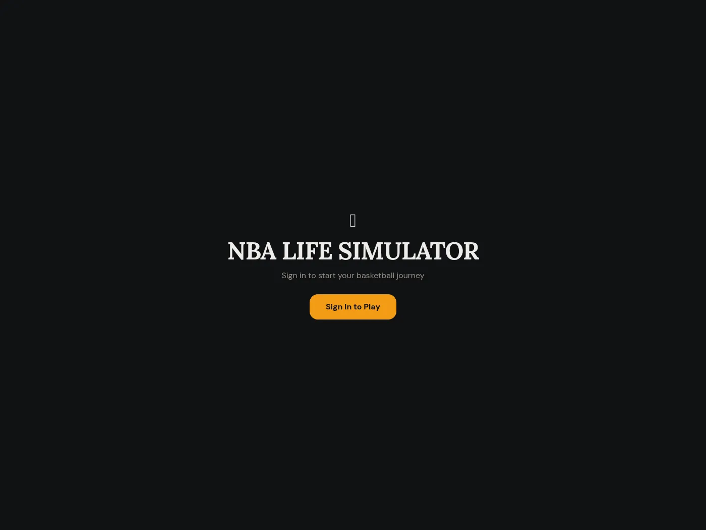 NBA Life Simulator