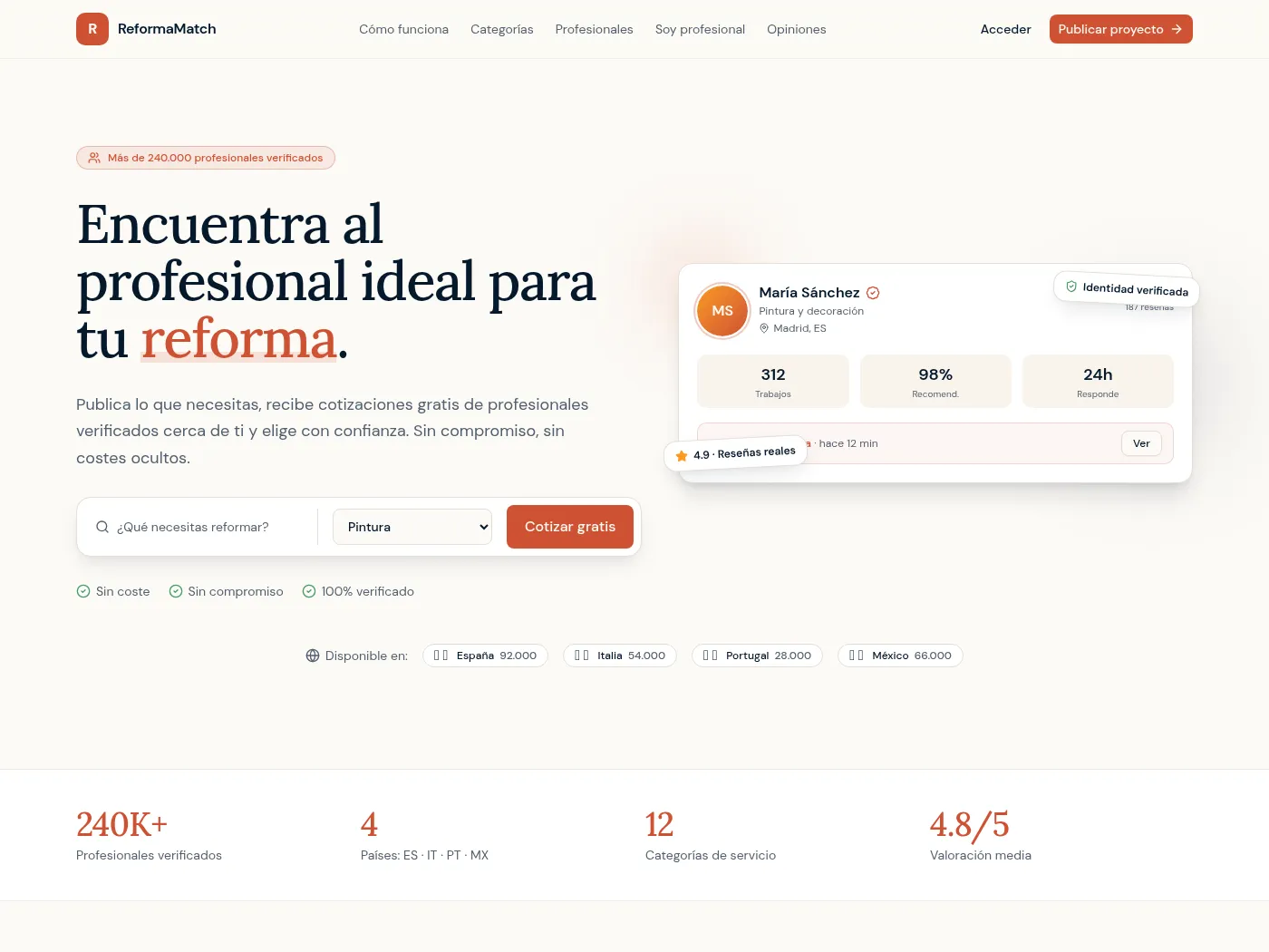 ReformaMatch Marketplace