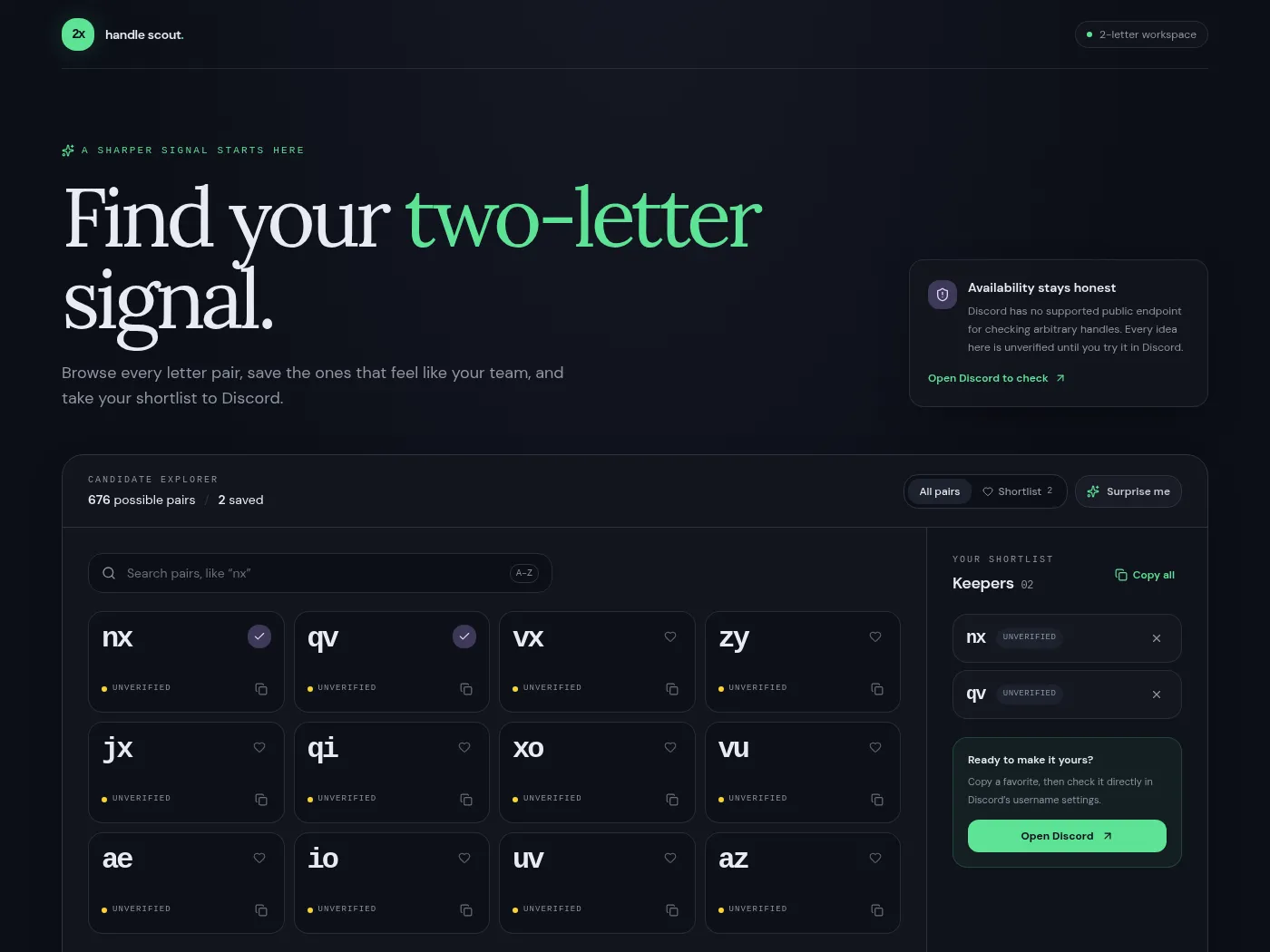 Discord Handle Scout