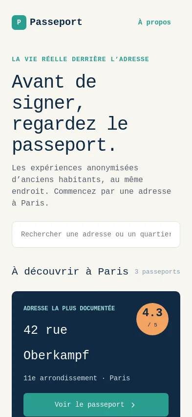 Housing Review Passport