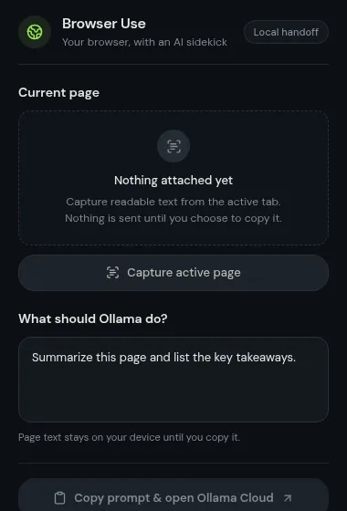 Ollama Cloud Extension