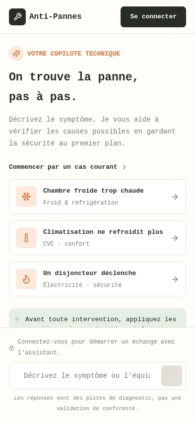 Anti-Pannes Mobile Assistant