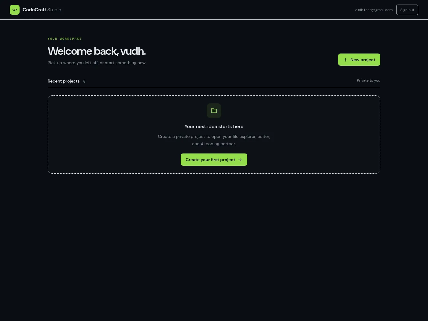 CodeCraft AI Studio