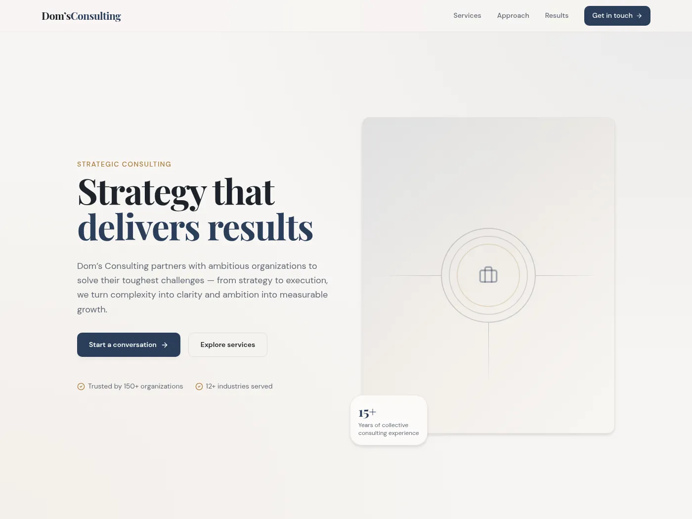 Dom's Consulting Site