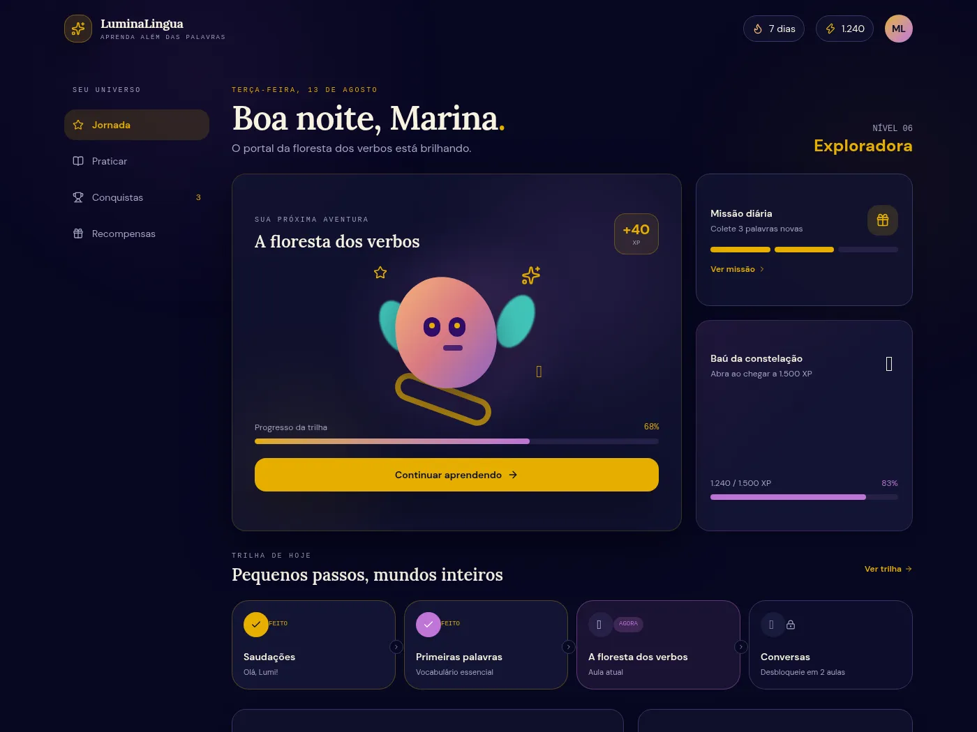 LuminaLingua Magic Language App