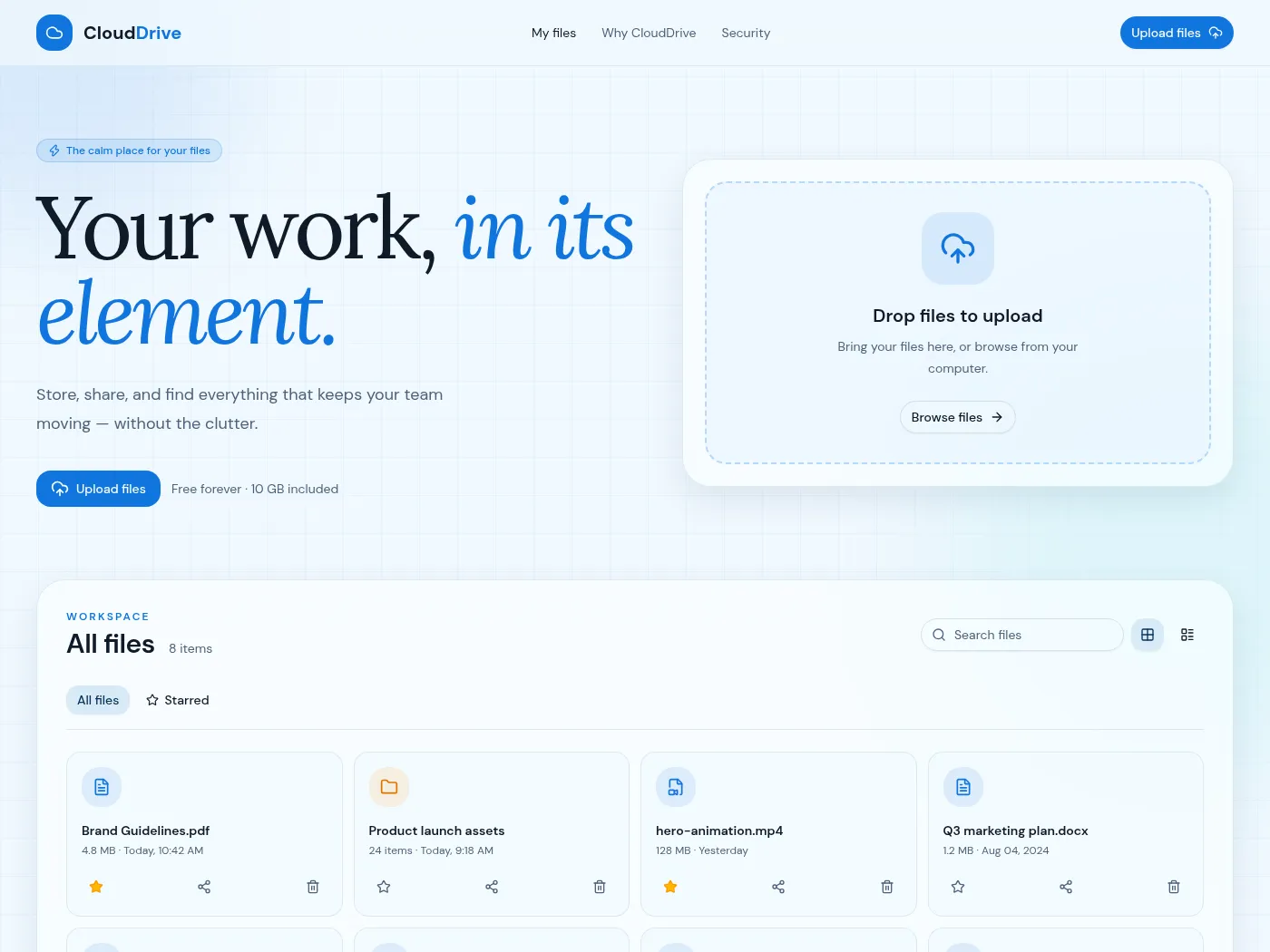 CloudDrive UI