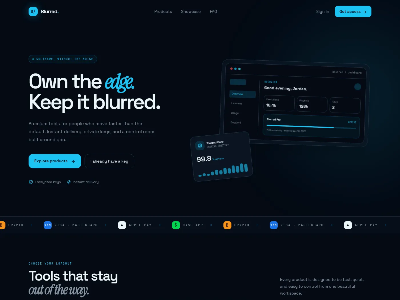 Blurred Software Hub