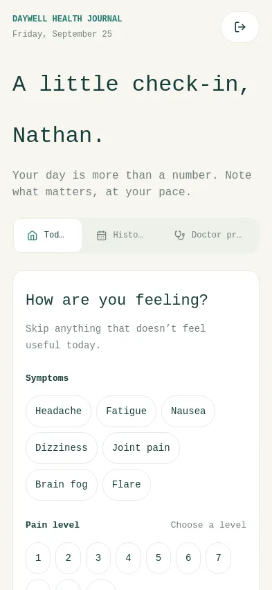 Chronic Health Tracker App