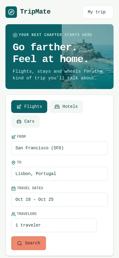 TripMate Booking App
