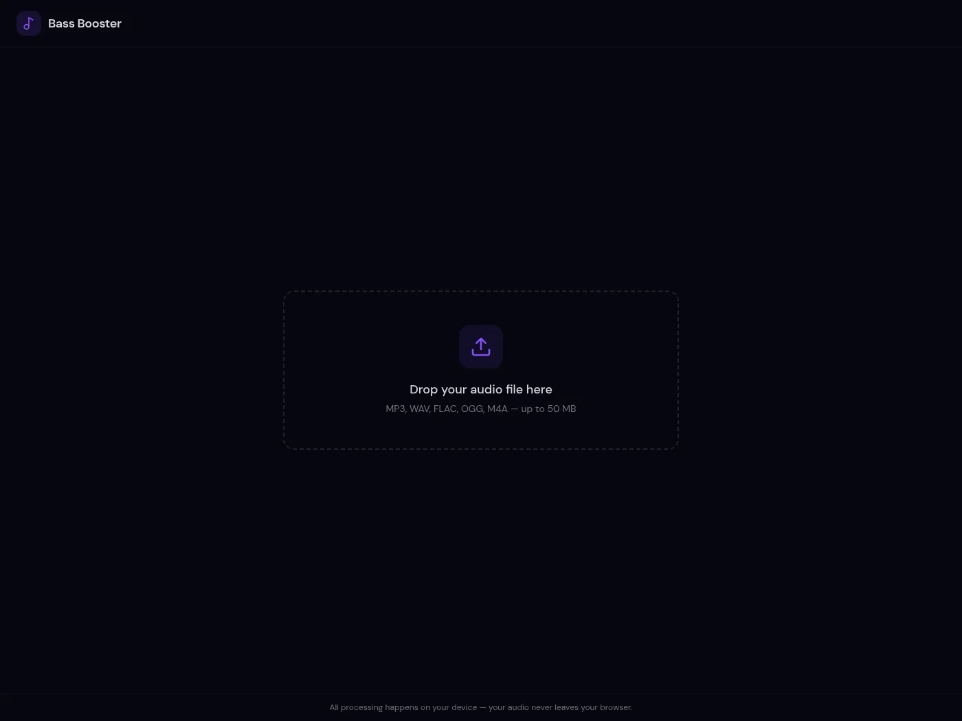 Bass Booster Web App