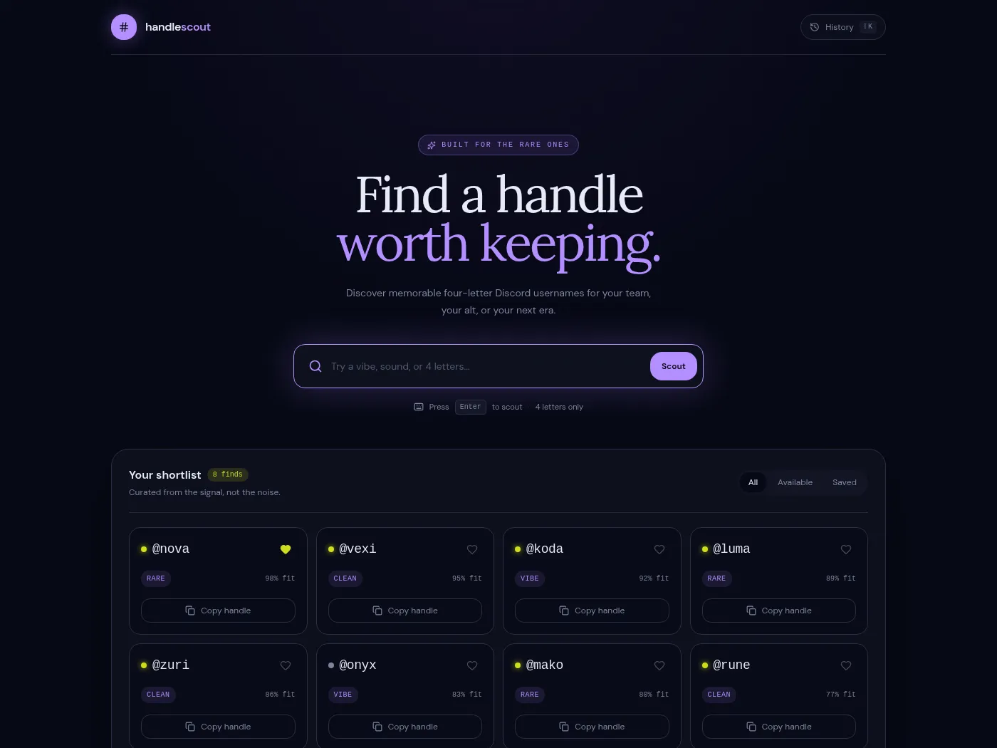 Discord Handle Finder