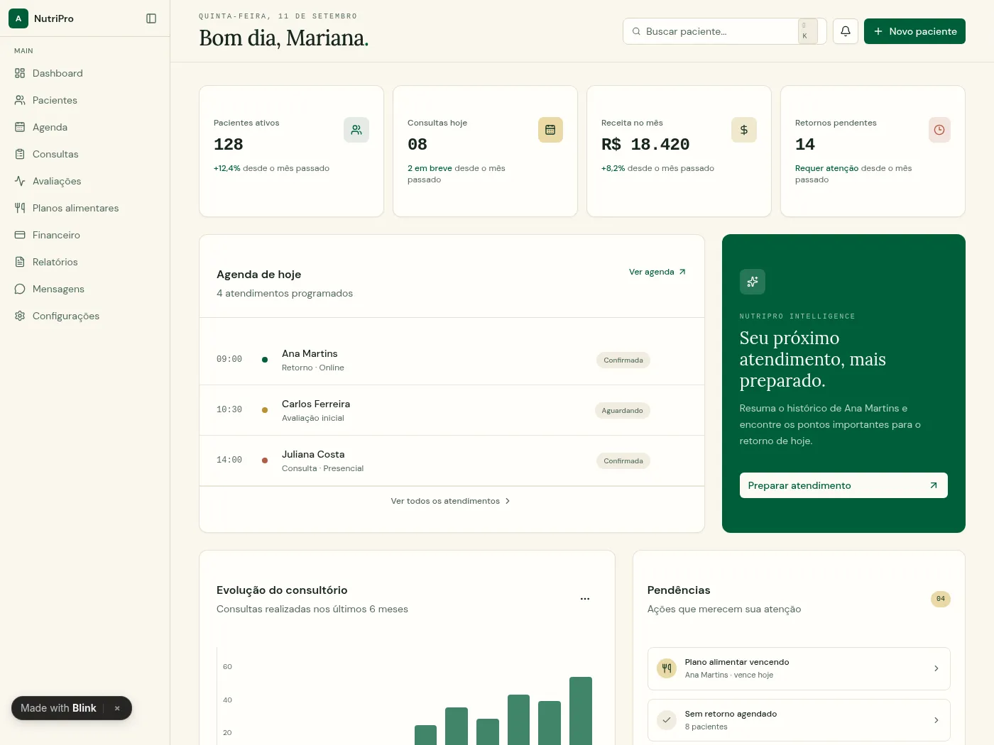 NutriPro SaaS Platform