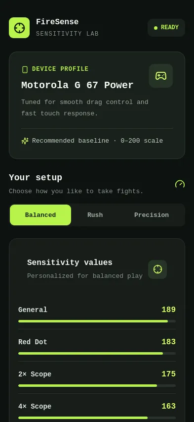 FireSense Mobile Optimizer